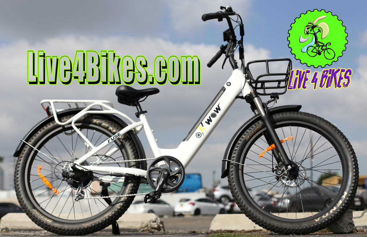 Oh Wow Fuse Electric Ebike 500w 48v Fat Tire 27.5x3 Step Through - Liv – LIVE 4 BIKES