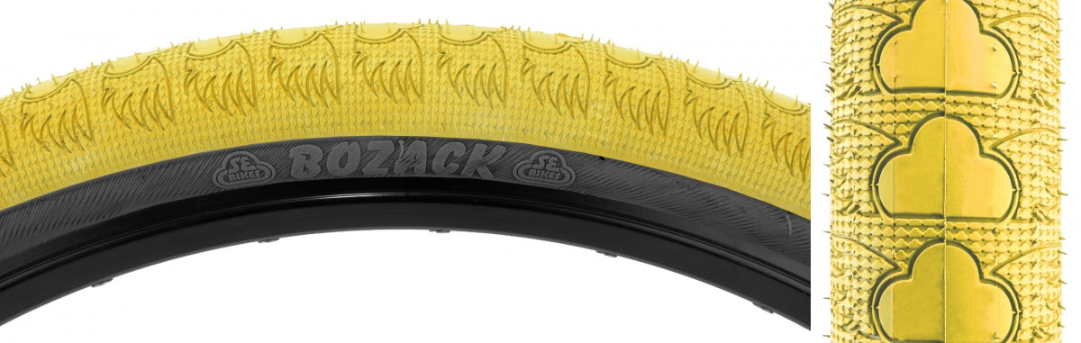 Se Bikes Tire Se Bikes Se Bozack 24x2.4 Yel/Bk Wire/27/Mpc Bozack ...