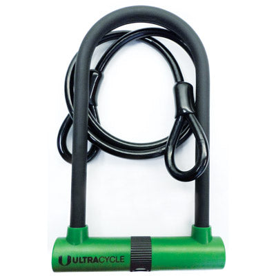 Uc U-Lock, Long, Model 1471 4.25''X11'' W/10Mm 4' Cable U-Lock & Cable ...