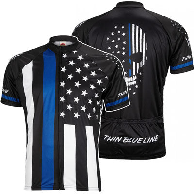 Wrldjry Thin Blue Line S Mens Thin Blue Line Jersey Apparel – LIVE 4 BIKES