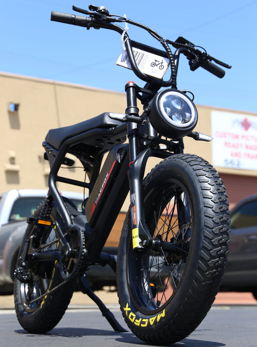 MacFox X2 Black 750w ebike electric | Moped Motory Style Ebike – LIVE 4 ...