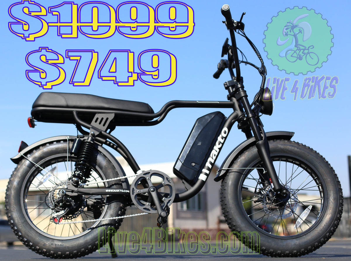 Nakto F2 motor Style Ebike | 500w Moped Style Electric – LIVE 4 BIKES