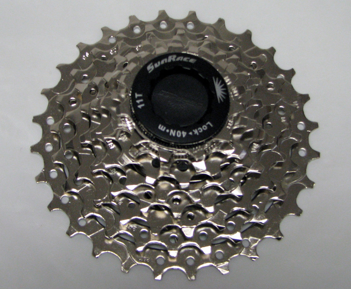 Sunrace 8 Speed Cassette Sprocket Chrome 11-28t -Live4Bikes – LIVE 4 BIKES